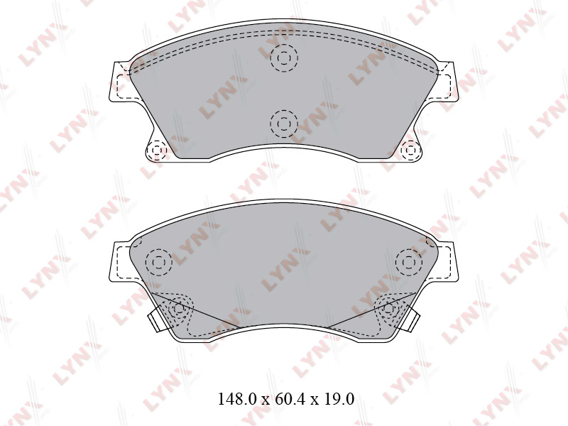 Дисковые тормозные колодки, передние