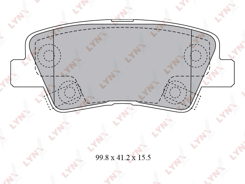 Дисковые тормозные колодки, задние