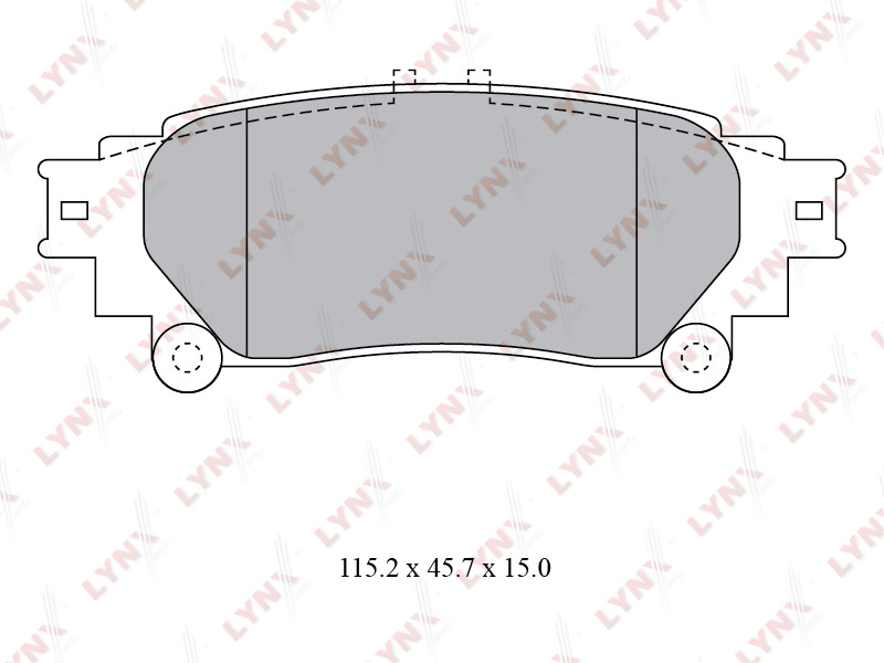 Дисковые тормозные колодки, задние