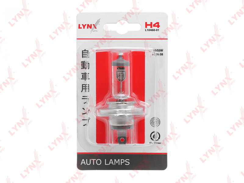 Лампа накаливания галогенная, блистер x1 (H4 12V 60/55W P43t-38)