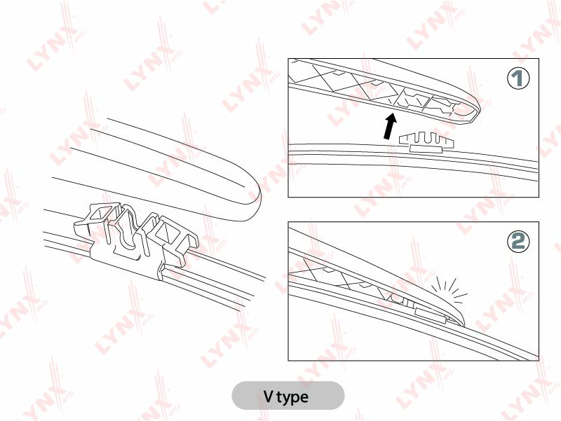Щетка стеклоочистителя задняя, 380мм