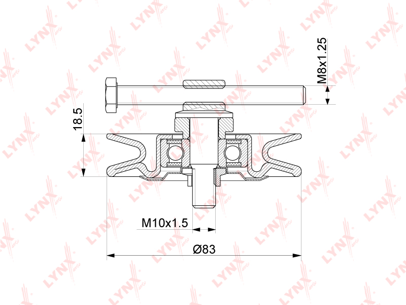 Натяжной ролик приводного ремня